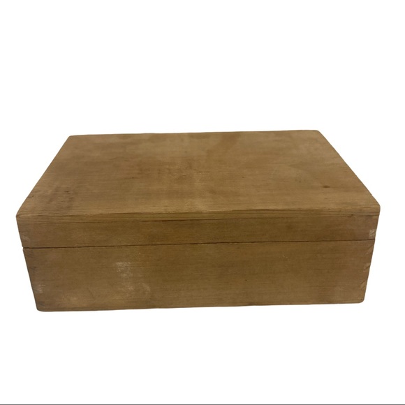 Storage & Organization | Neat Small Balsa Wood Like Trinket Box | Poshmark